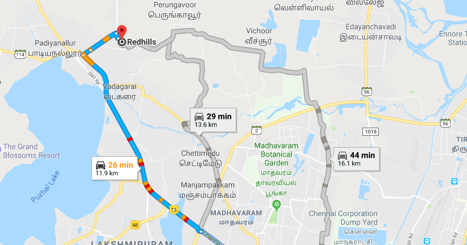 Moolakadai - Redhills - Share Auto Routes – Chennai - Share Auto