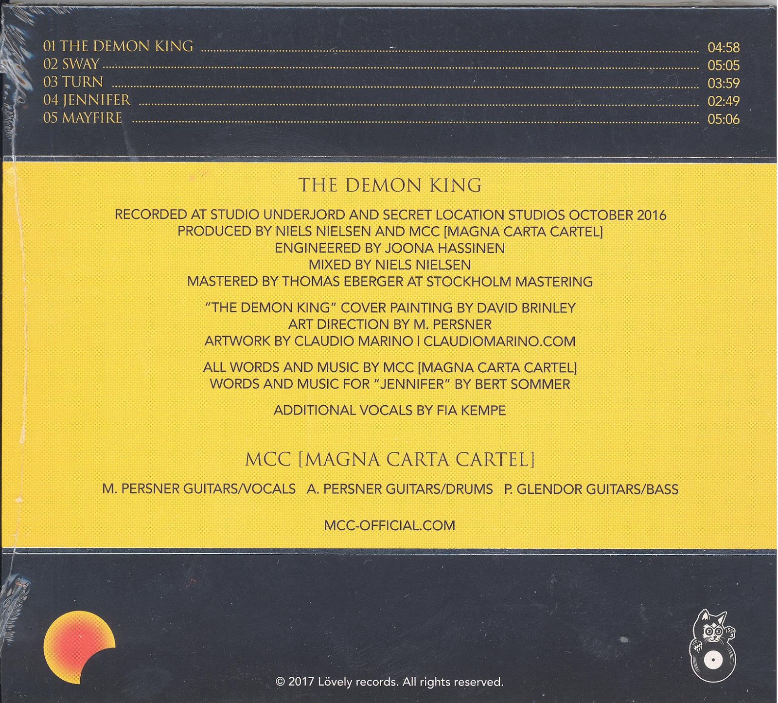 Musik på CD: MCC (Magna Carta Cartel)- The Demon King 2017