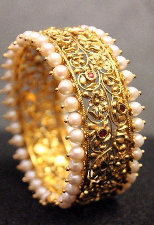 Broad Antique Kada Designs - Jewellery Designs