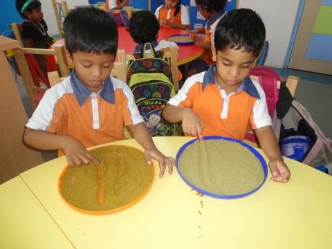 Oakridge Day & Residential Campus, Visakhapatnam: Sand Tracing Activity
