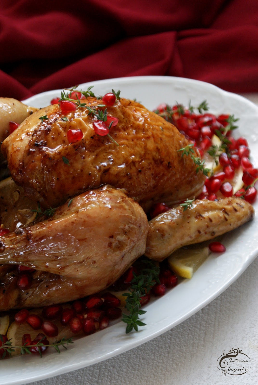 Frango Assado com Romã {Pomegranate Roast Chicken} | Intrusa na Cozinha