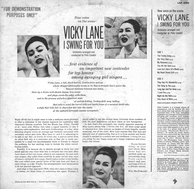 Unearthed In The Atomic Attic: I Swing For You - Vicky Lane