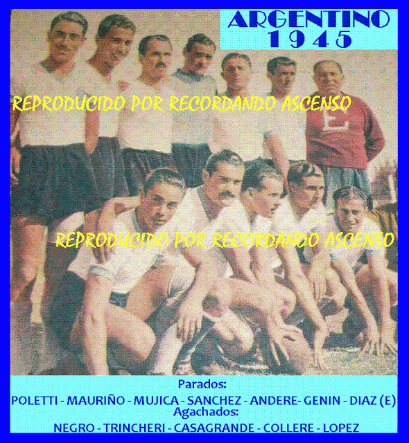 RECORDANDO ASCENSO: GRAN ACTUACION DEL 'SALAITO' EN 1945