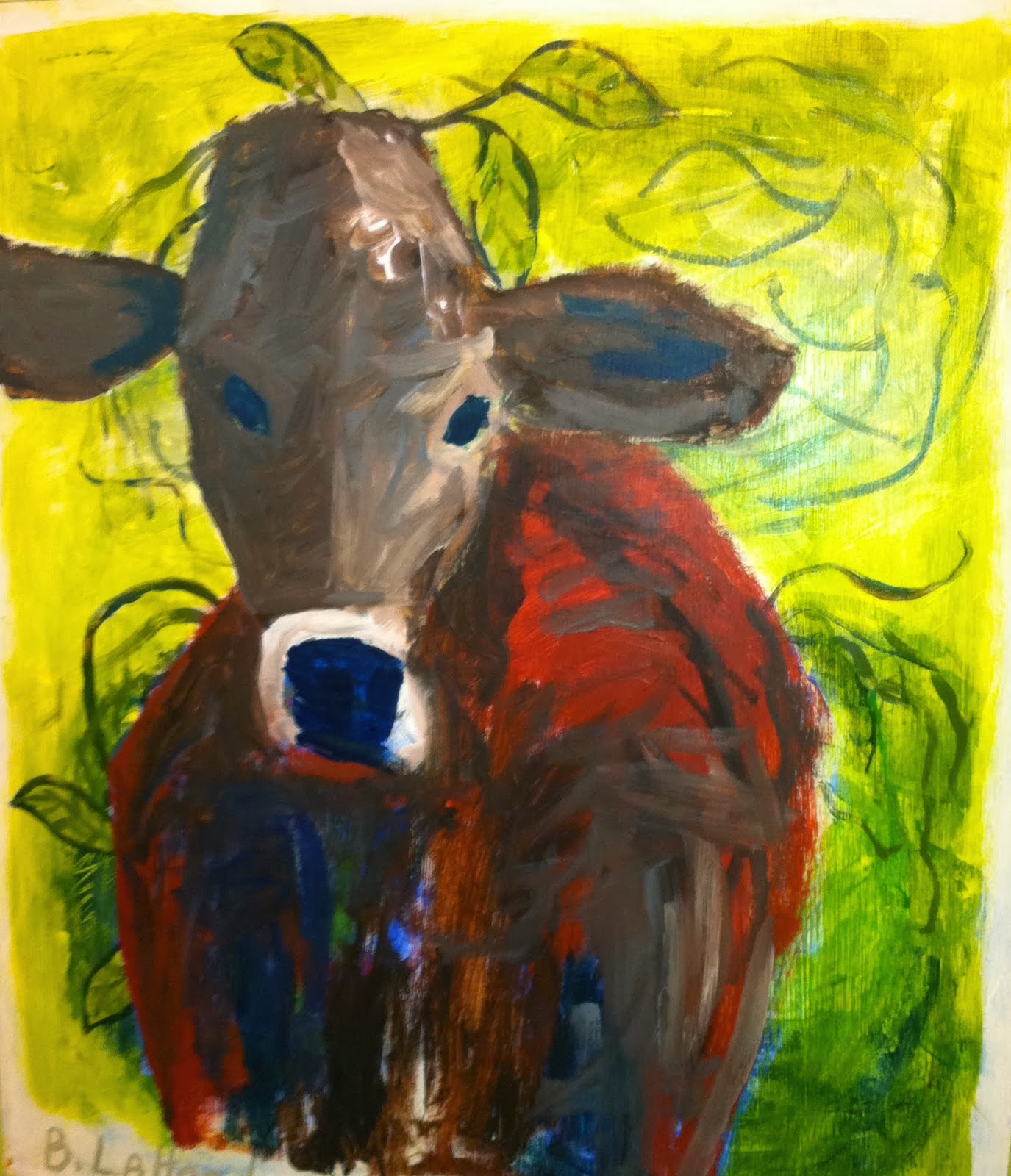 Buddy LaHood Art: Gentle Red Cow