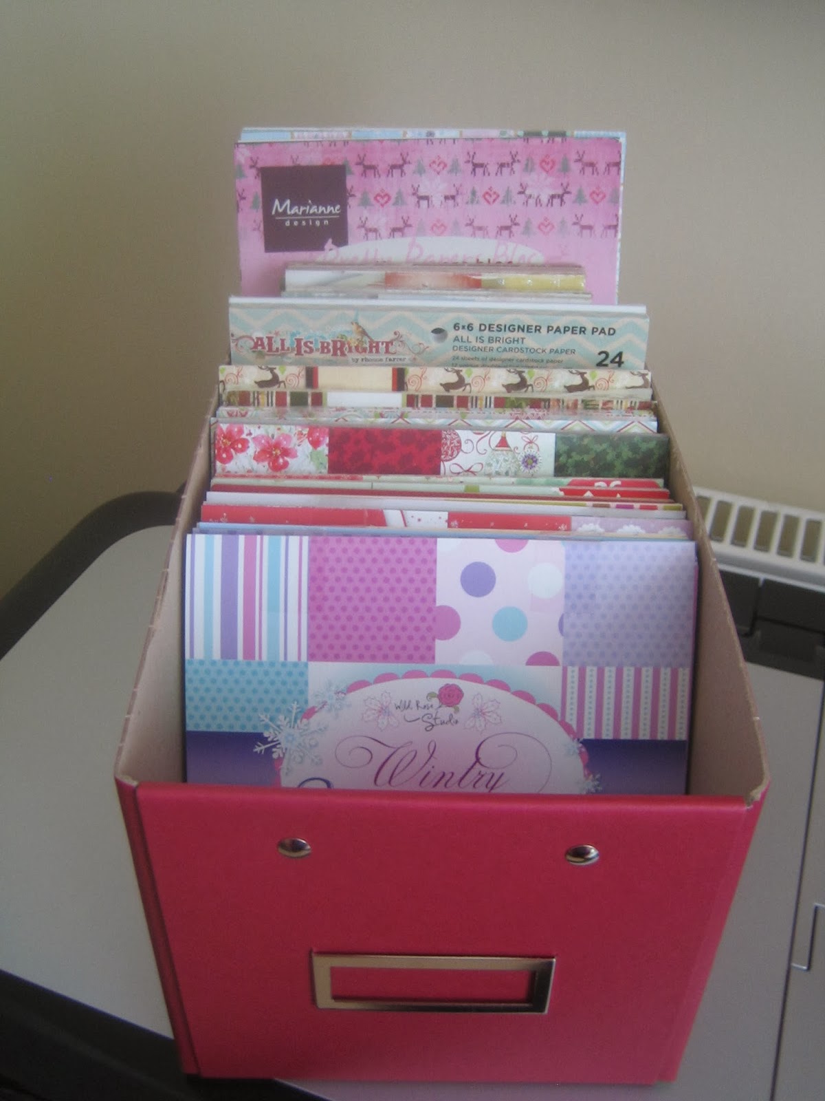 Pixie's Crafty Workshop: Organising paper pad storage