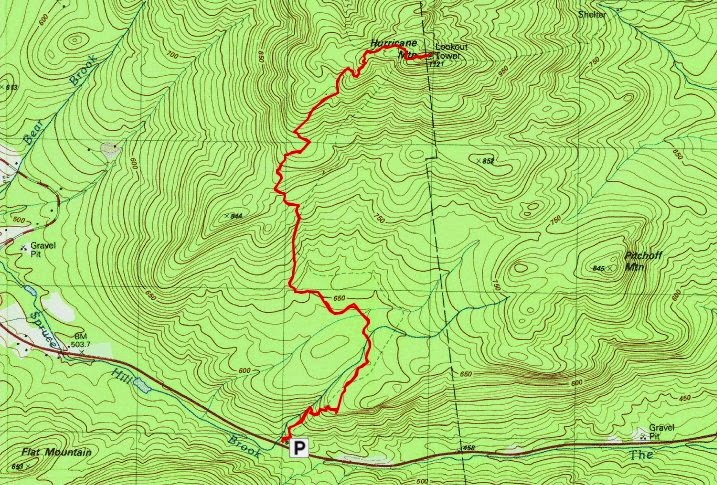 Off on Adventure: Hurricane Mountain from Route 9N - 3/17/15