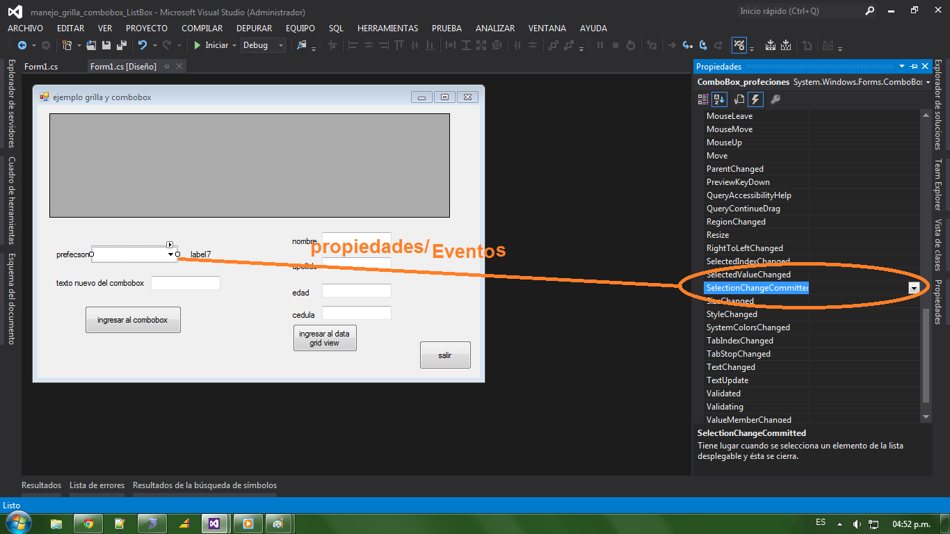 Therussianbassmanprogramer Programacion C Data Grid View Combo Box