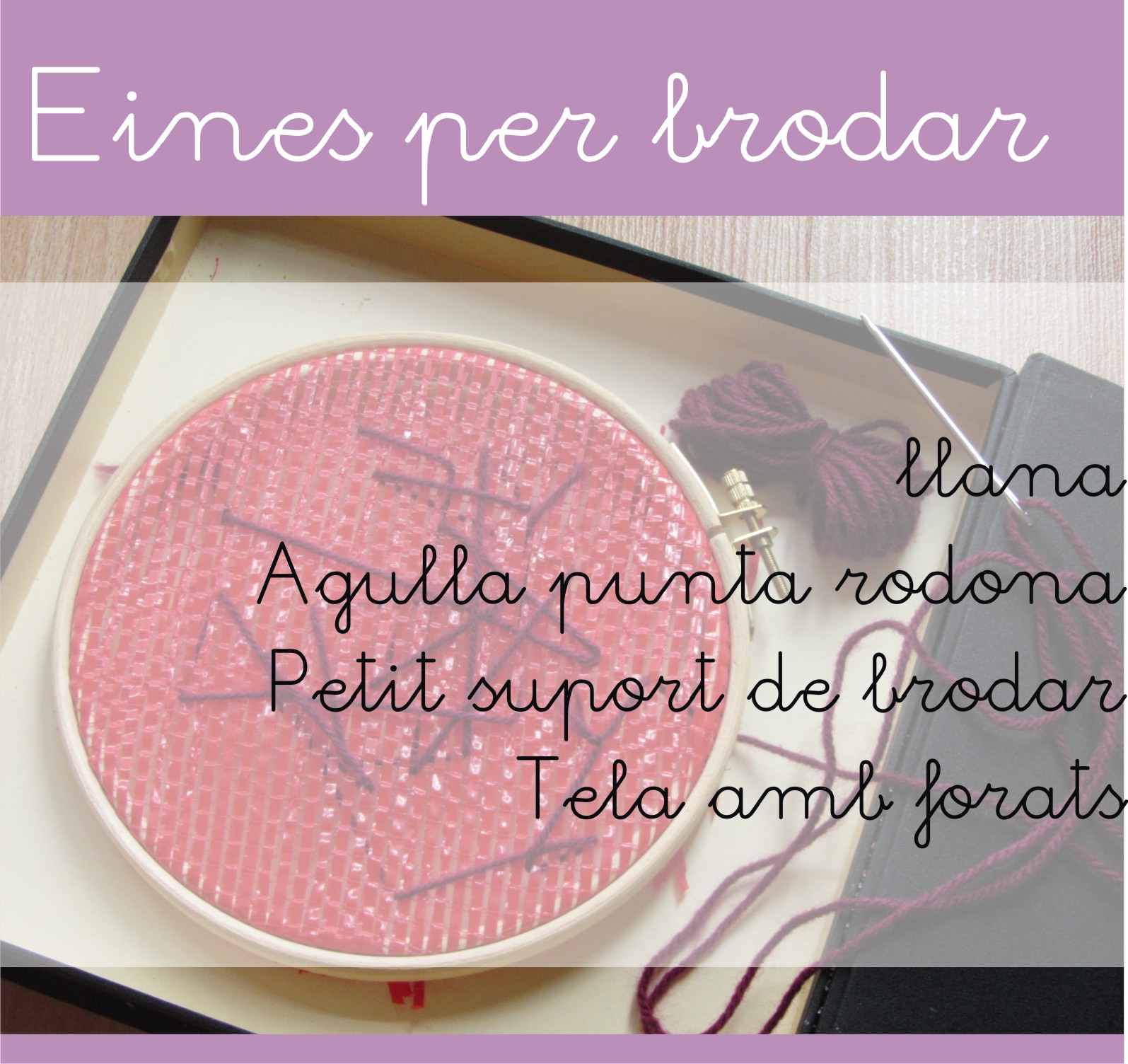 Dos Princeses - Aprendre amb Montessori: Eines per brodar