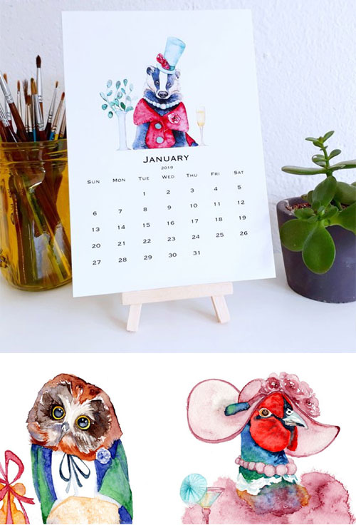 My Owl Barn: 2019 Calendar Round-Up Part 1