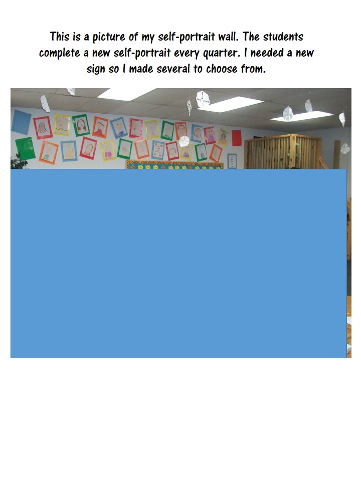 The Very Busy First Graders: 1st Grade Self-Portraits