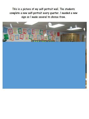 The Very Busy First Graders: 1st Grade Self-Portraits