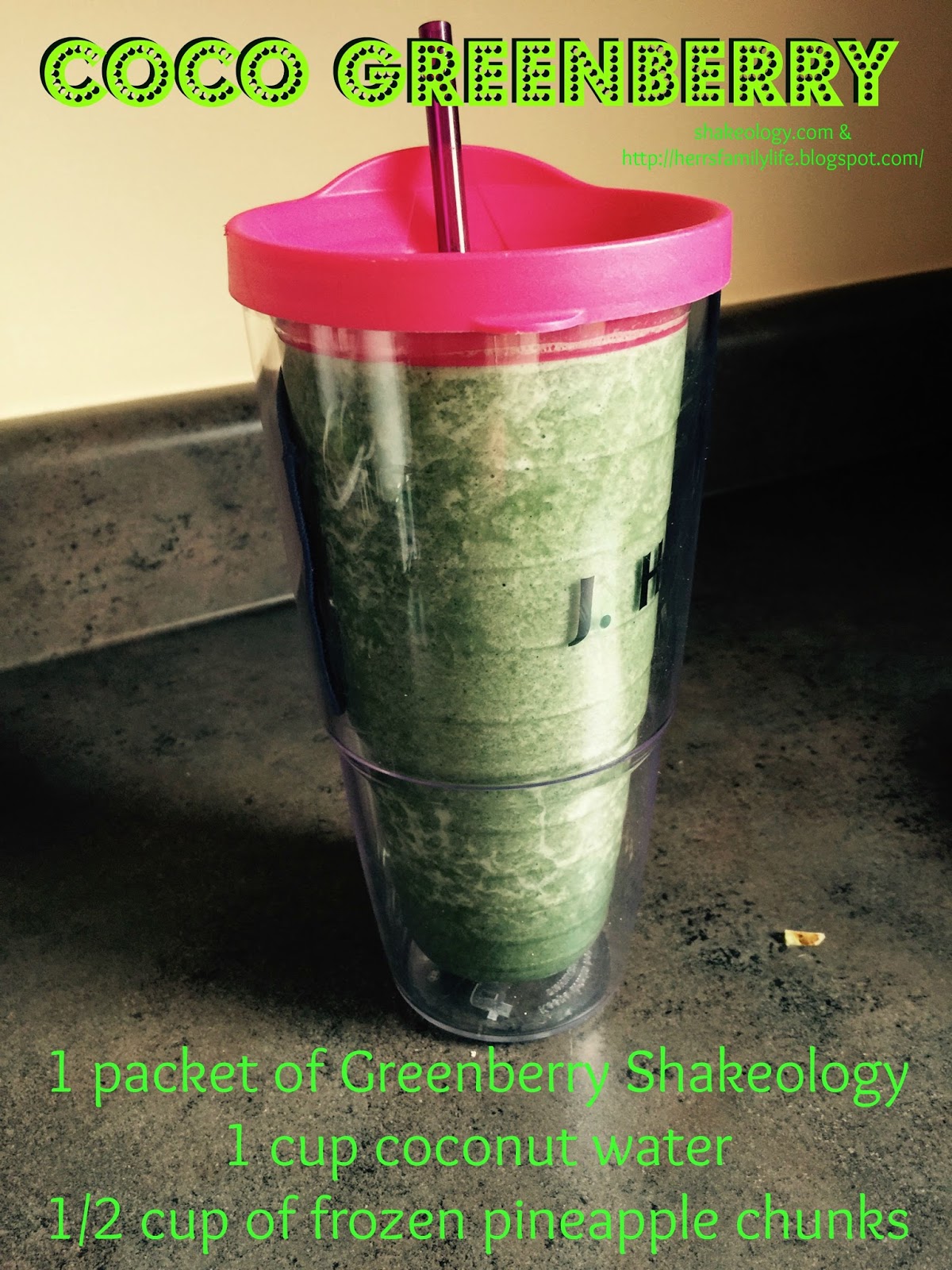 Herrs' Family Life: Co-Co Greenberry Shake
