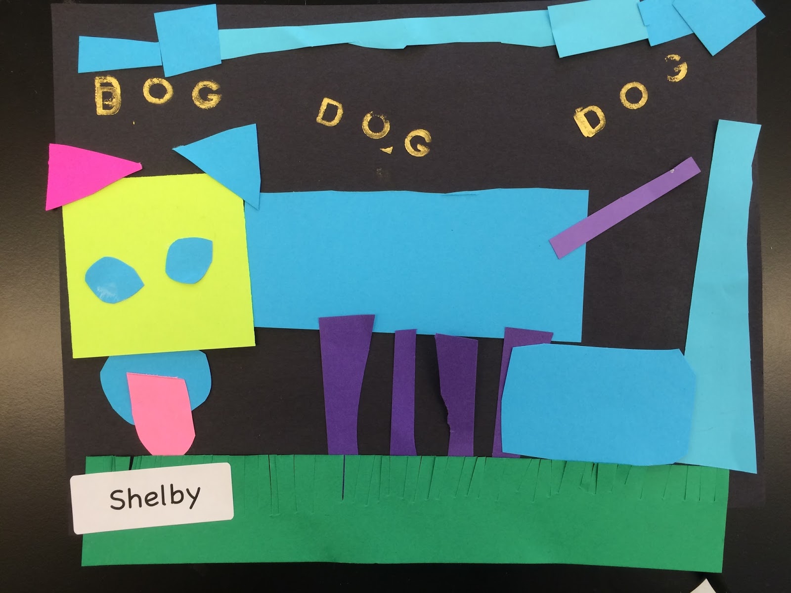 it's Lee!: Kindergarten Shape Collage!