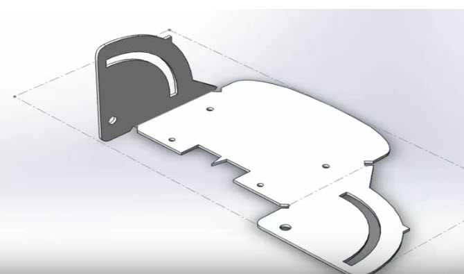 Example Sheet Metal 3D Model and drawing By #Solidworks - SolidWorks Share