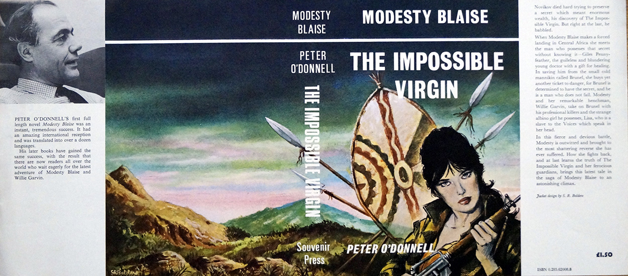 Boys Adventure Comics: Modesty Blaise original book cover art for sale