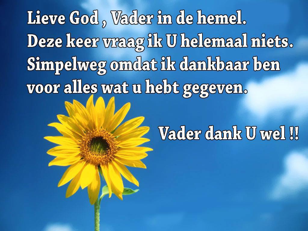 JEZUS en MARIA Groep.: DANKBAARHEID