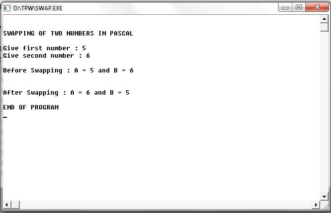 Free Programming Source Codes And Computer Programming Tutorials Swapping Of Two Numbers In