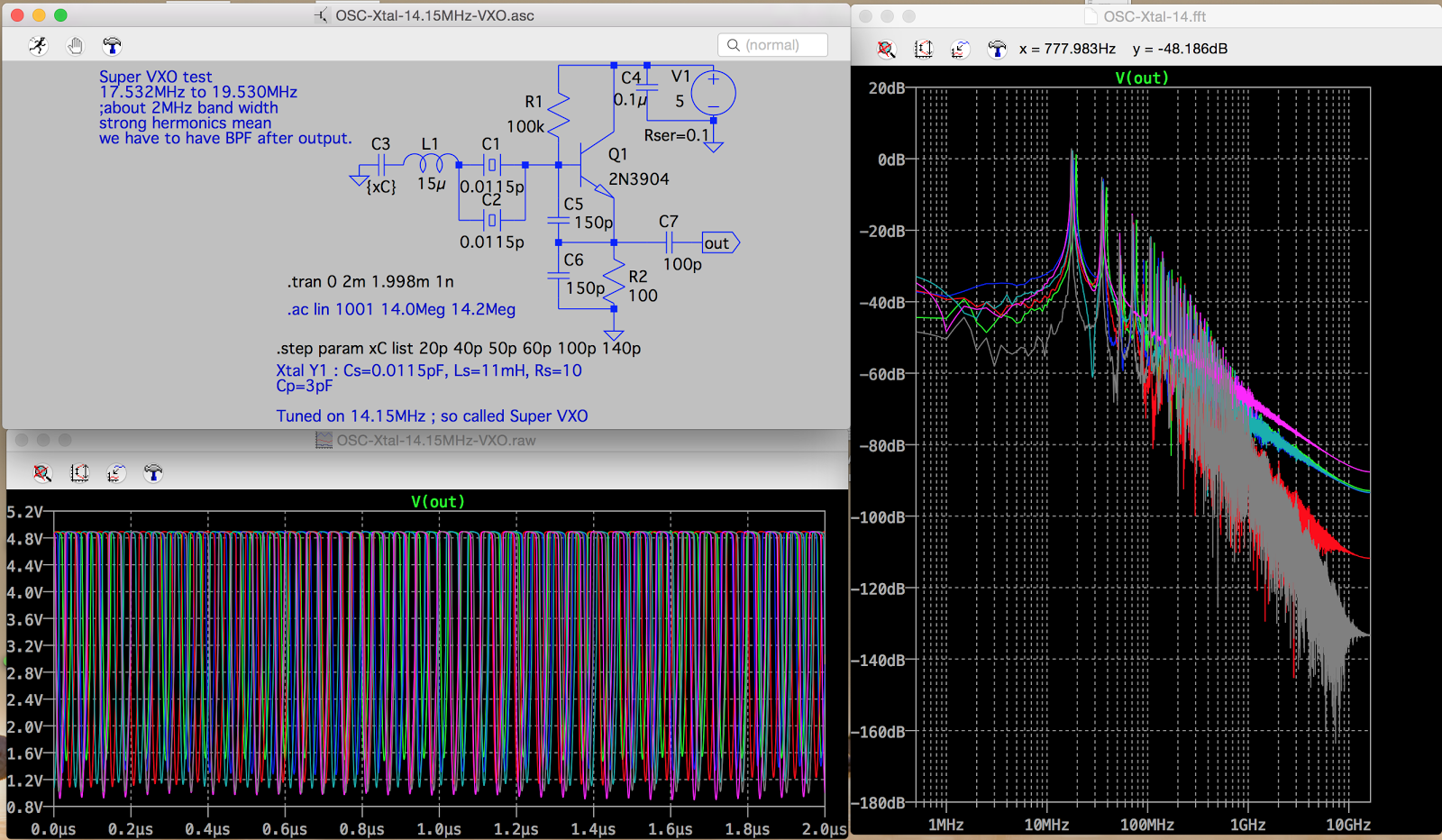 Designing Radios, Electronics. /通信装置設計入門・学習: VXO式/Super VXO式 周波数可変型 水晶 ...