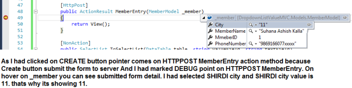 Dropdownlist in ASP.NET MVC | Dot Net Tutor In Mumbai