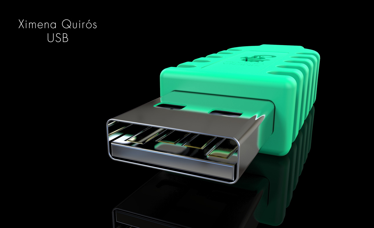 ELDS 205: Computer Aided Product Design: Ximena Quirós: USB, week 4