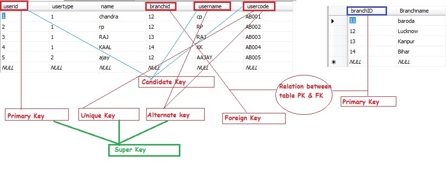 Ask Dot Net Different Types Of Keys For Uniqueness In Sql Server