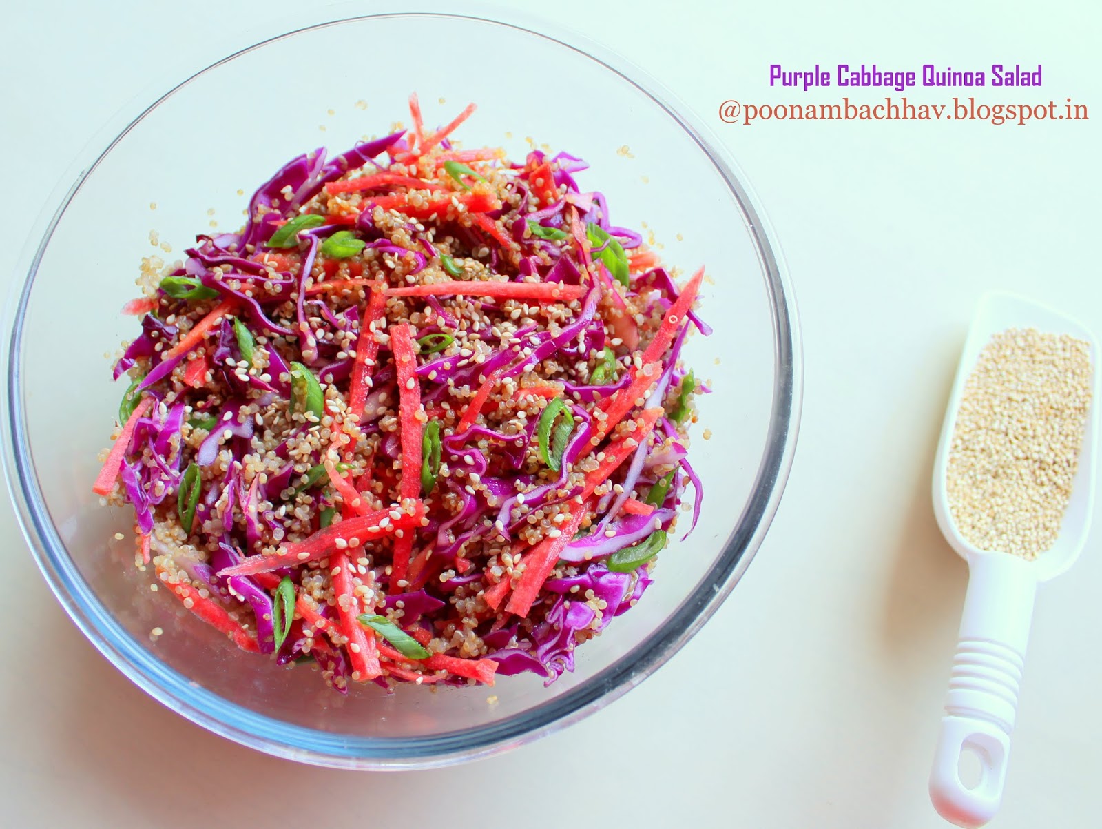 Annapurna: Purple Cabbage Quinoa Salad
