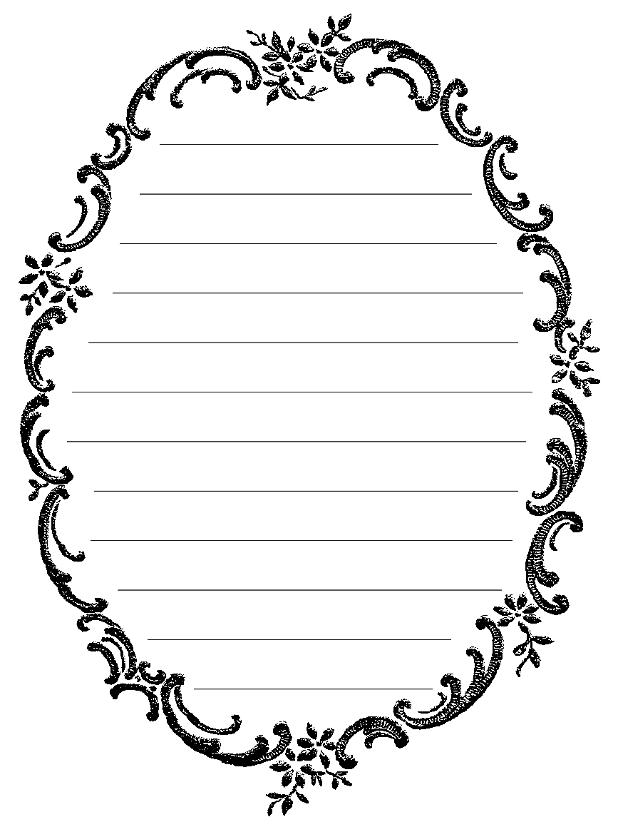 The Graphics Monarch: Free Digital Journaling Spot Fancy Flower Frame ...