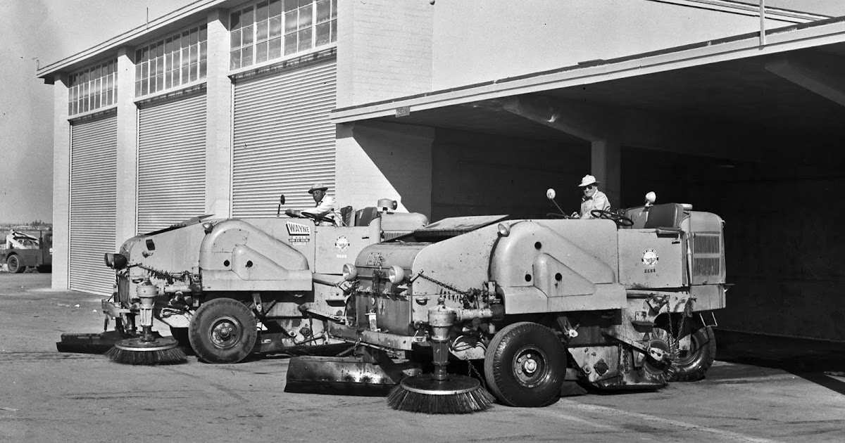 Just A Car Guy: Street sweepers in LA, 1957