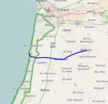 Route Provinciale Numéro 1014 (P1014) - Maroc Maps