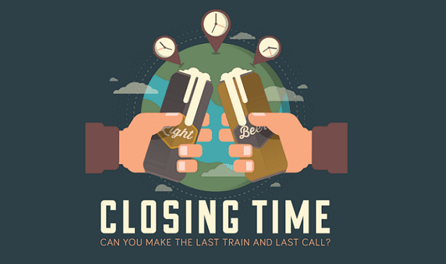 Closing time around the world: Can you make the last train and last ...