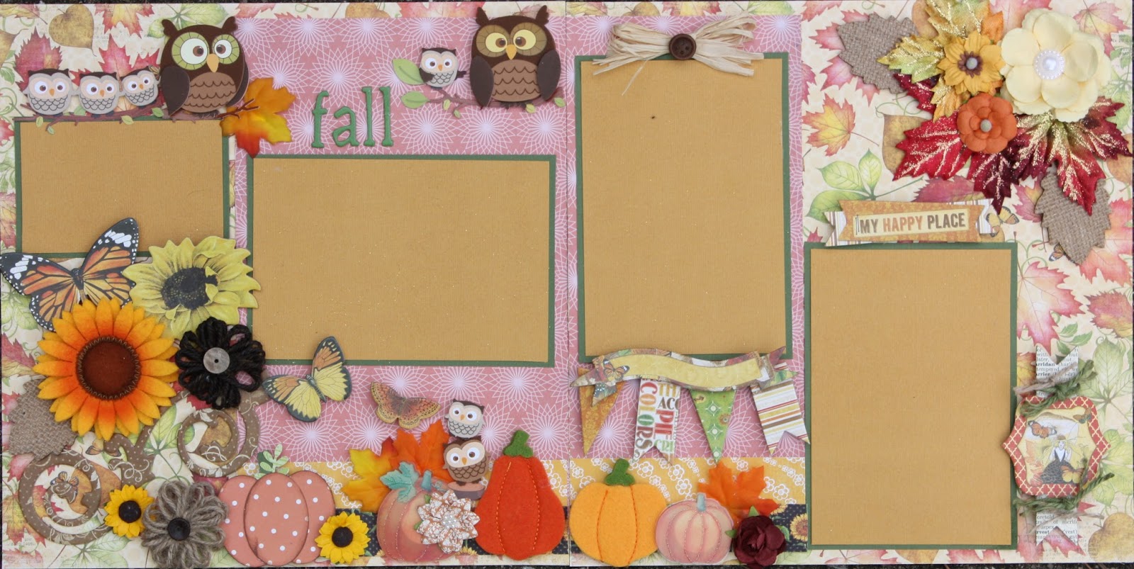 AMAZING GRACE Paper Crafts: Two More Fall Layouts