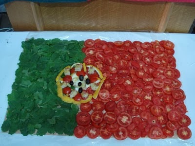 We Love English: Awesome World Flags Made Of Food