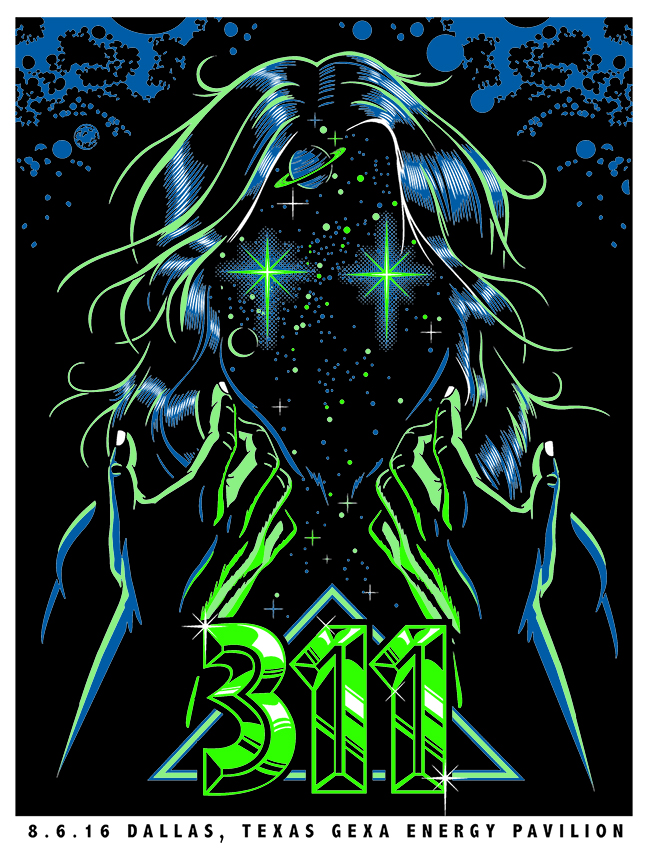 INSIDE THE ROCK POSTER FRAME BLOG: Acorn's 311 Dallas Texas Poster Release