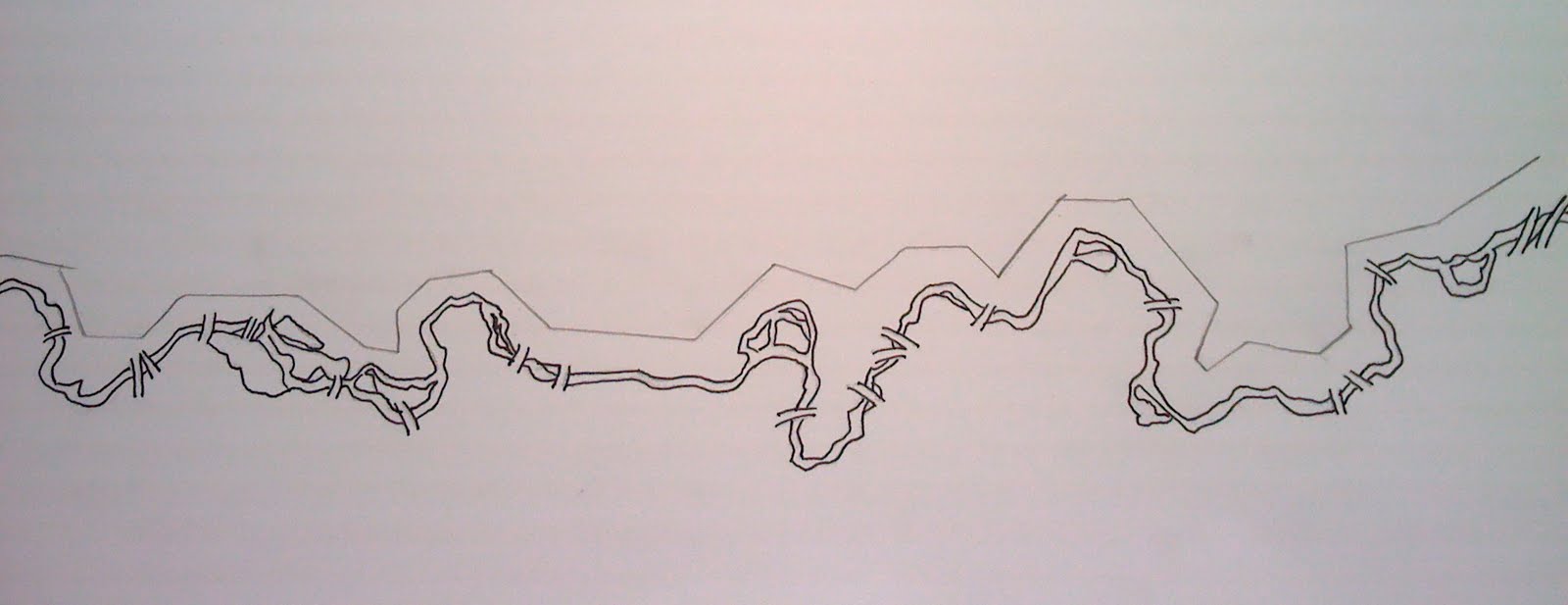 art people place: Drawing and redrawing a river