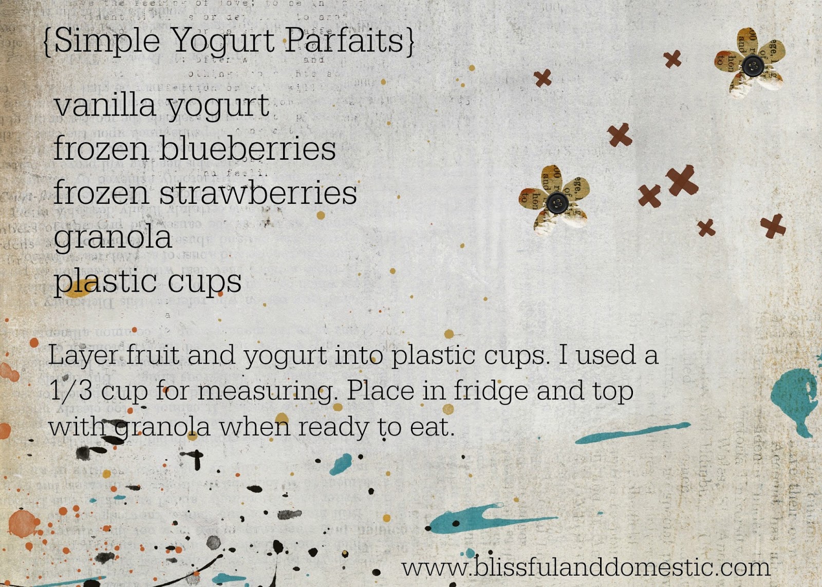 Simple Yogurt Parfaits - McDonald's Knock off... | Blissful and ...