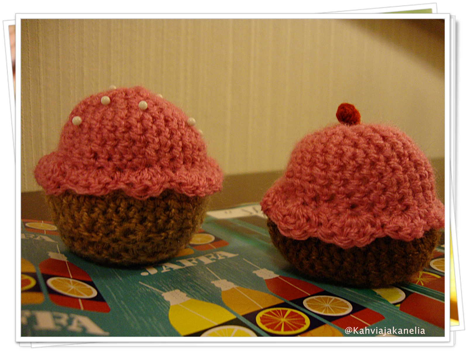 KahviKaneli Virkkaa: Virkattu muffinssi, mukana ohje