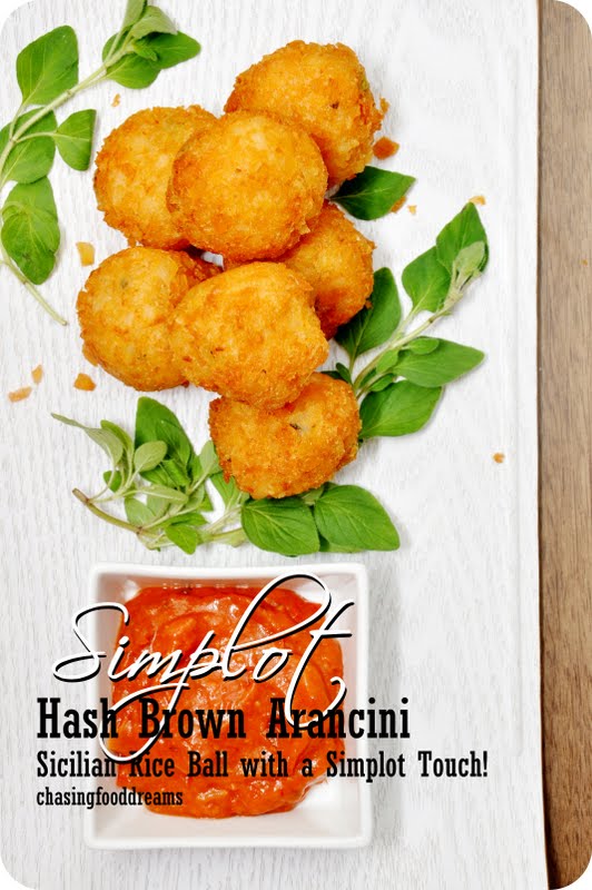 CHASING FOOD DREAMS: Simplot Hash Brown Arancini
