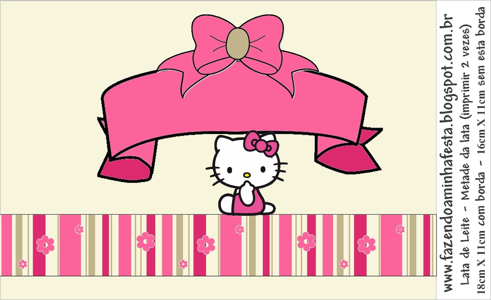 Hello Kitty with Flowers: Free Printable Candy Buffet Labels. - Oh My ...
