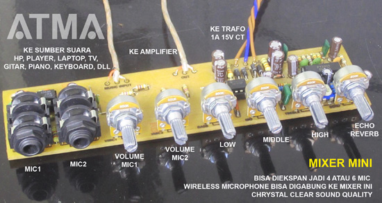 DIY Audio Elektronika: Merakit Audio Mixer untuk Karaoke atau Organ ...