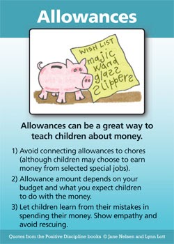 Positive Discipline: Allowances Can Teach the Life Skill of Money ...