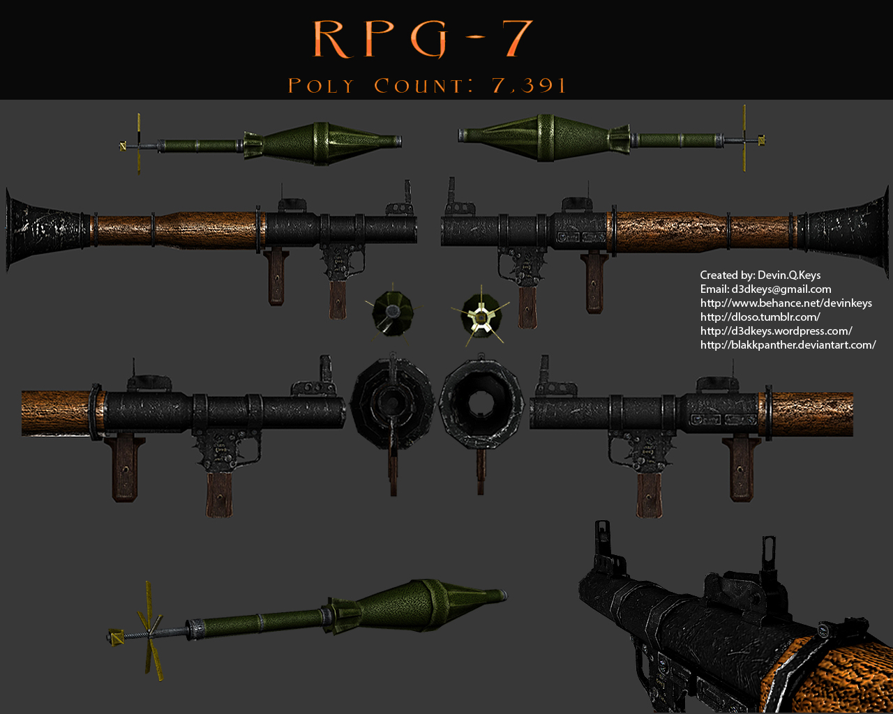 RPG-7 - Poly Count: 7,391 | Your Title
