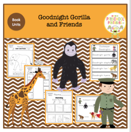 Updated Goodnight Gorilla and Friends ~ Preschool Printables