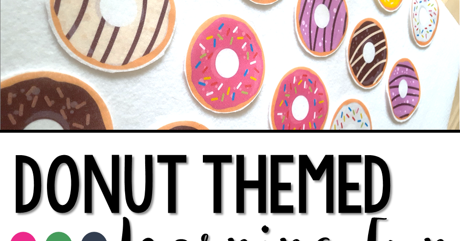 Donut Themed Math & Literacy Fun | Sara J Creations