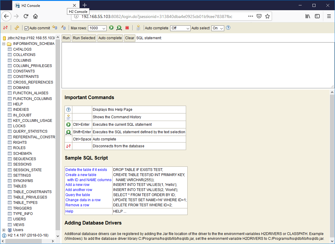 Serverあれこれ Vagrantでh2 Database 1 4 197 とjdk11をインストールした仮想マシン Debian