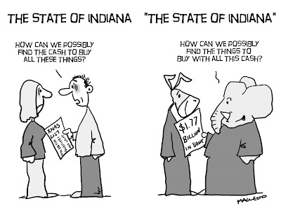 MacLeod Cartoons: State of Indiana Has Extra Money
