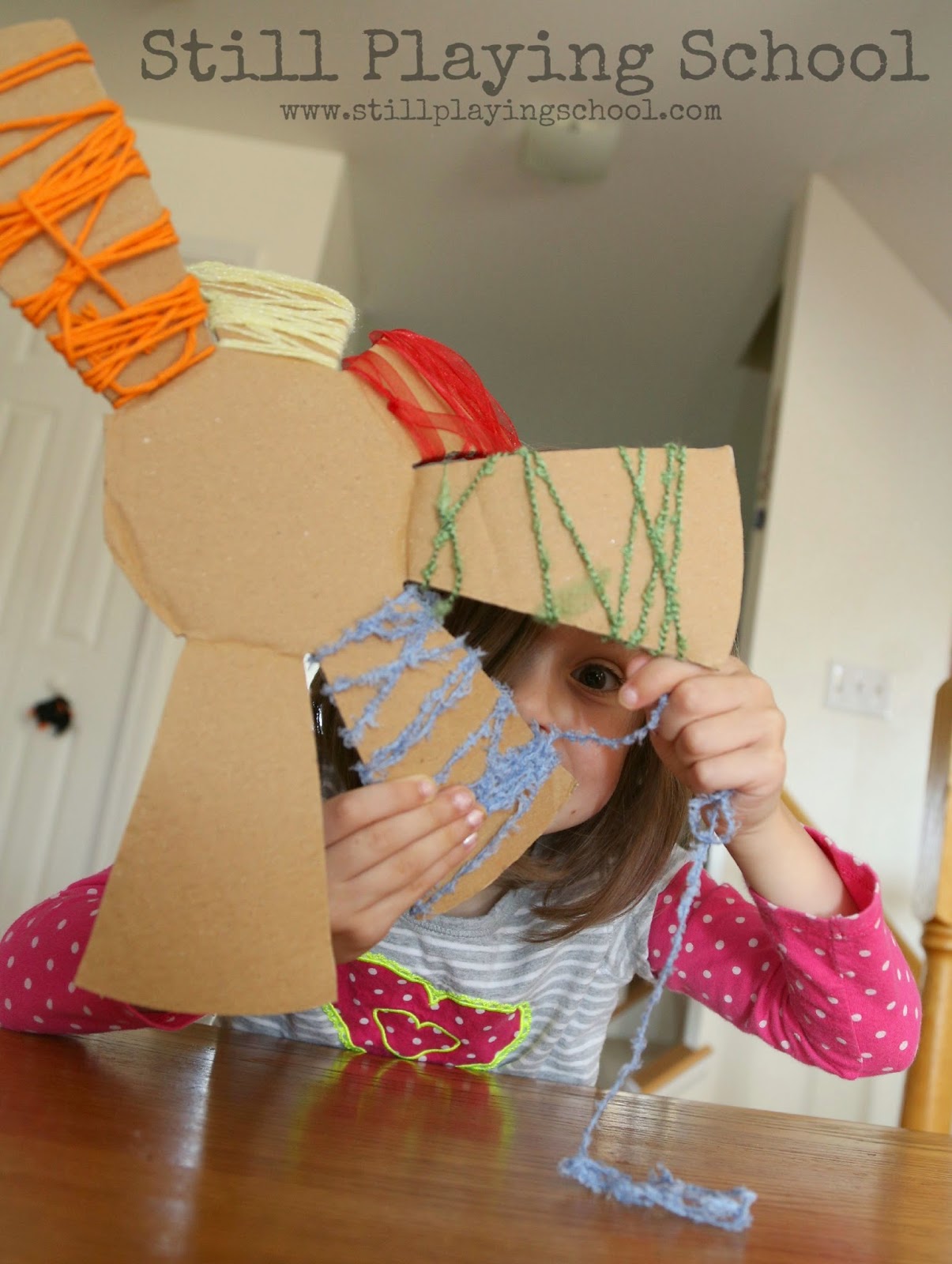 Yarn Wrapped Turkey Craft | Still Playing School