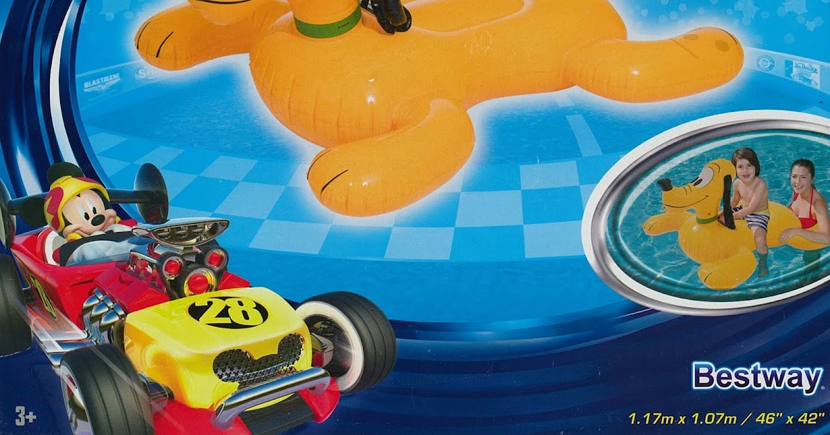Bestway Disney Mickey and the Roadster Racers Playful Pluto Inflatable ...