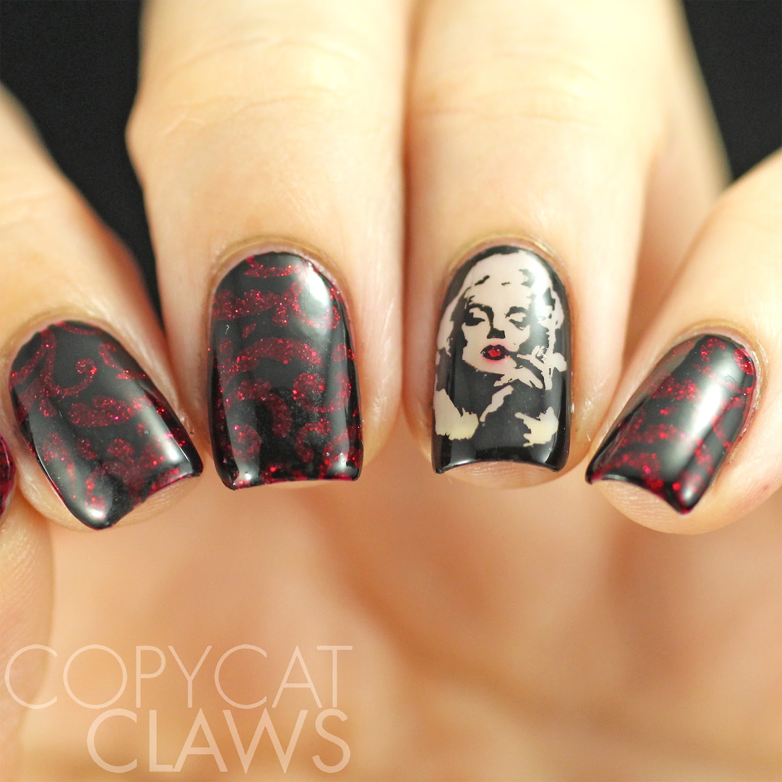 Marilyn Monroe Inspired Nails