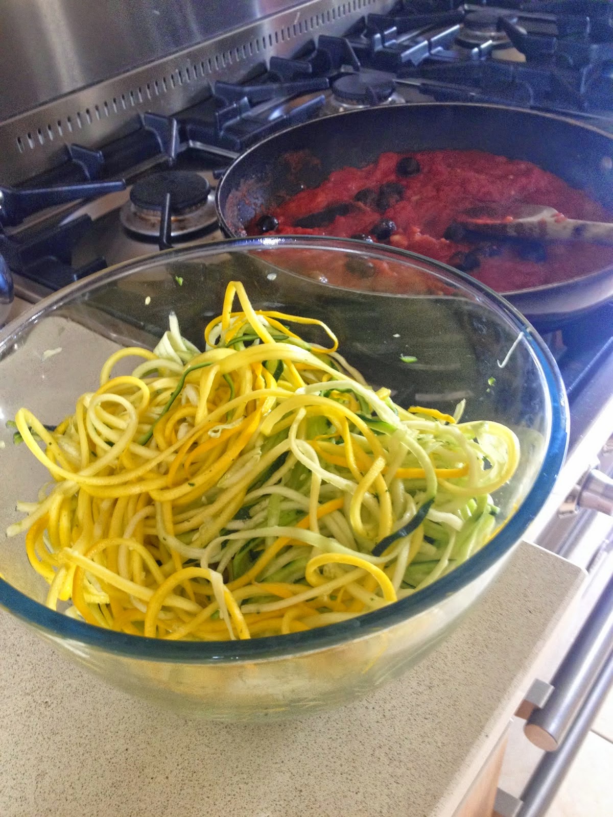 Food - Courgetti Recipe - Roses and Rolltops