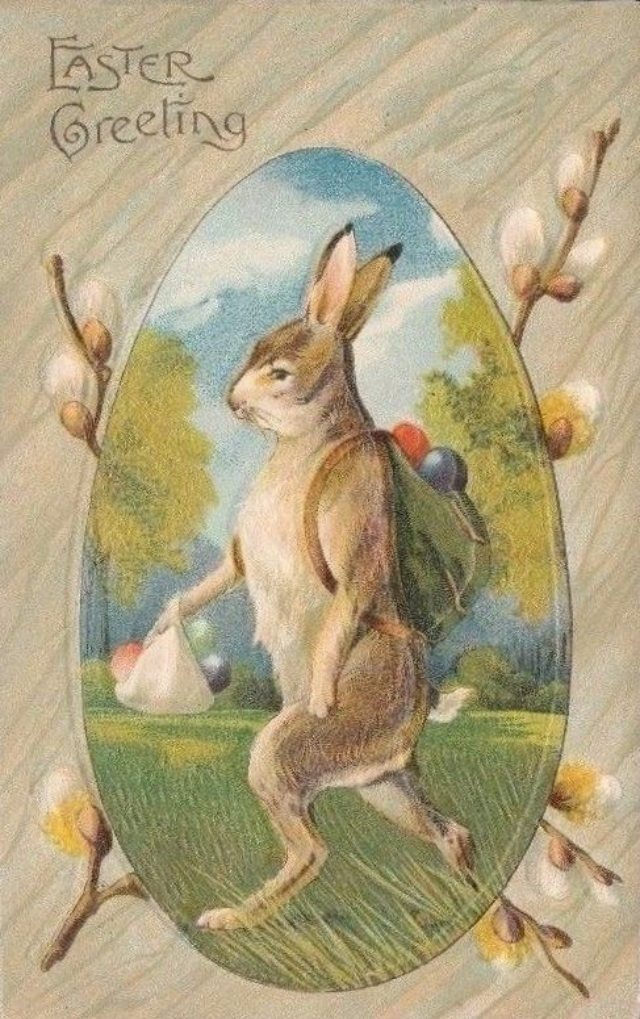A Collection of 30 Cute Bunny Rabbit Vintage Easter Postcards ~ Vintage ...
